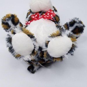 Hobby Lobby | Toys | Hobby Lobby Plush Leopard Cheetah Heart Bow | Poshmark